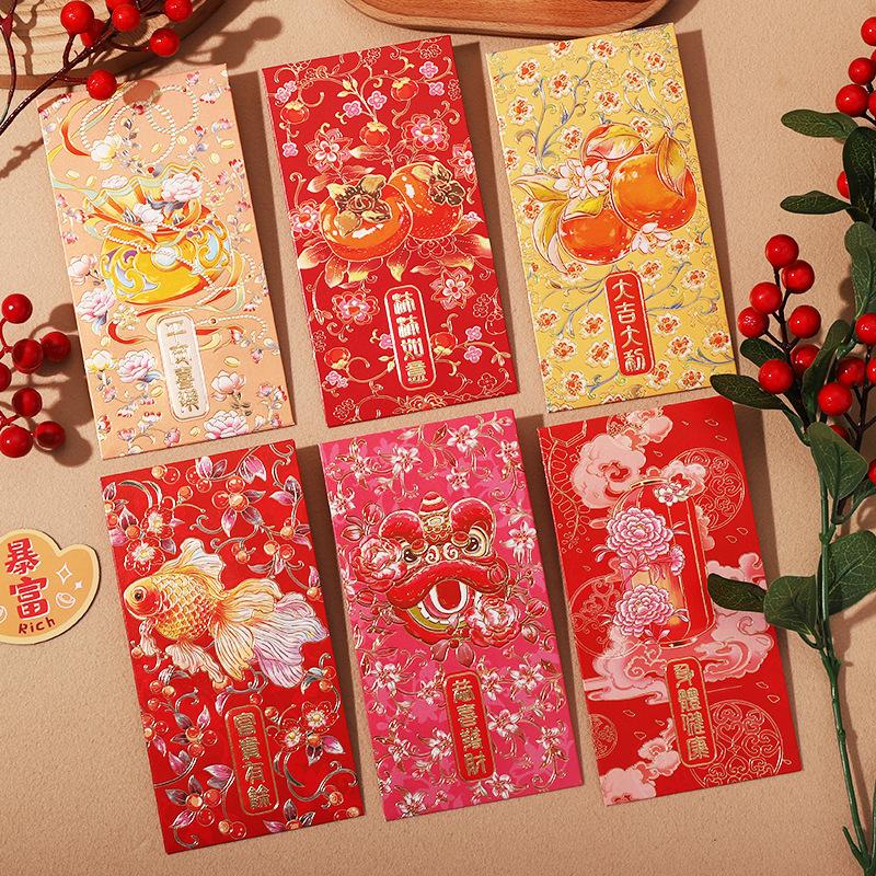 6pcs 168*86mm MIX COLOR chinese style cny angpao color envelopes ...