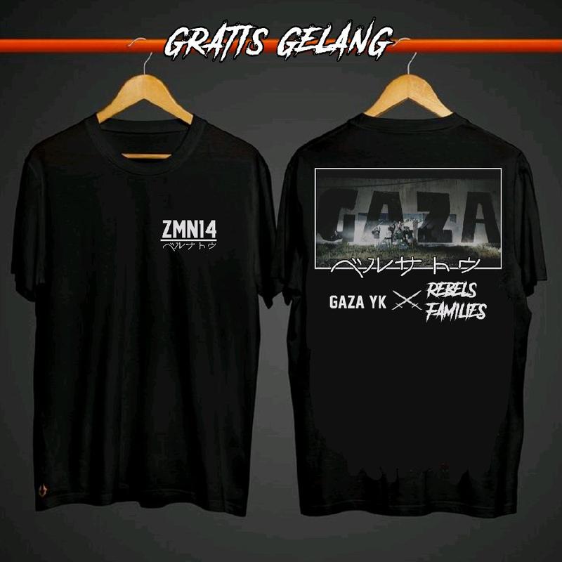 KAOS VIRAL GAZA ZMN14 KEREN GRATIS GELANG - Shop | Tokopedia