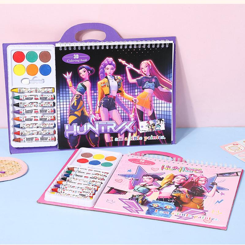 Demon Girl Drawing & Coloring Book, Art Practice Booklet, Perfect for ...