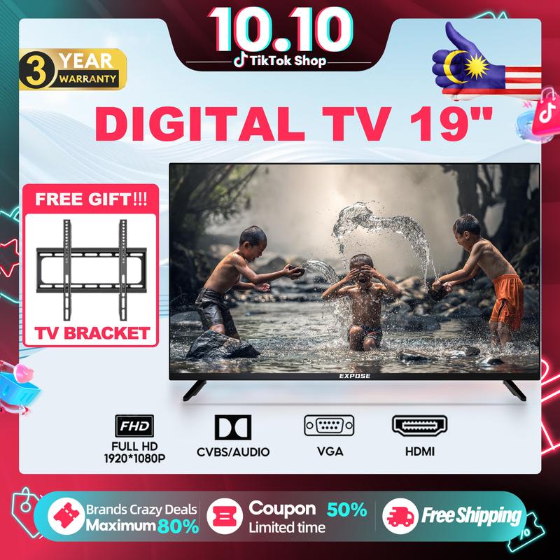 TV LED Digital 19" 1080p dengan Waranti Tiga Tahun & Rich Interfaces ...