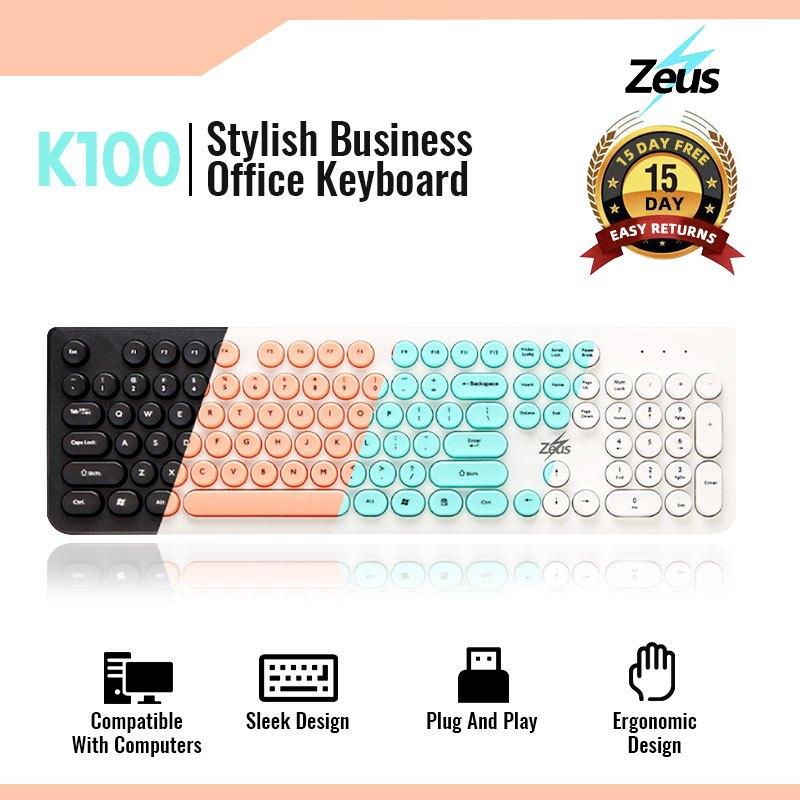 Zeus K-100 ( SteamPunk ) Retro Round Keycaps 104 Keys Keyboard - TikTok ...
