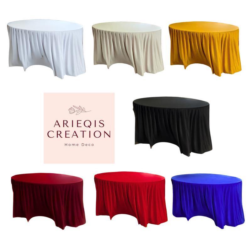 Alas meja bulat pelbagai saiz dan warna ROUND TABLE CLOTH COVER ...
