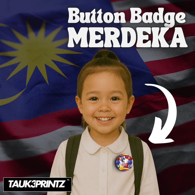 BUTTON BADGE MERDEKA | PIN BADGE HARI KEMERDEKAAN | BARANG MERDEKA ...