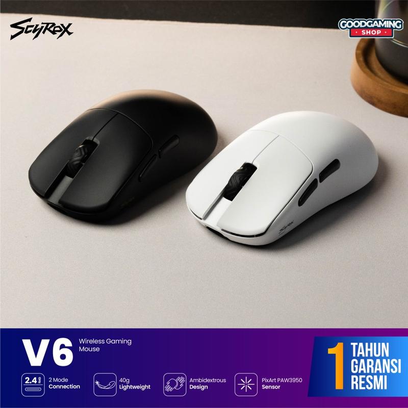 Scyrox V6 / V-6 Ultra Lightweight Gaming Mouse PAW-3950 8K Polling ...
