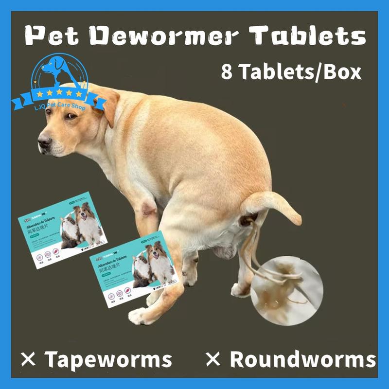 Dog Dewormer Tablet 8 Tablets/Box for Deworming - Effective for ...