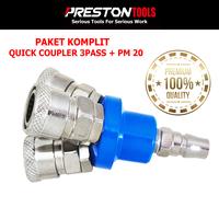 Jual PAKET KOMPLIT QUICK COUPLER 3 PASS + COUPLER PM 20 PRESTON TOOLS ...