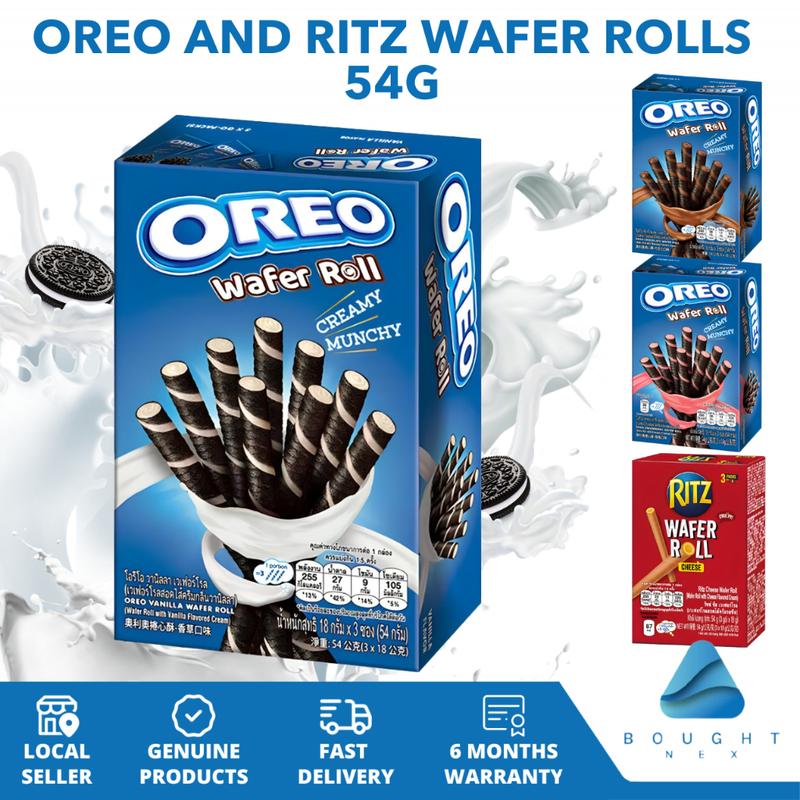 Oreo and Ritz Wafer Rolls 54g Strawberry Chocolate Vanilla Cheese ...