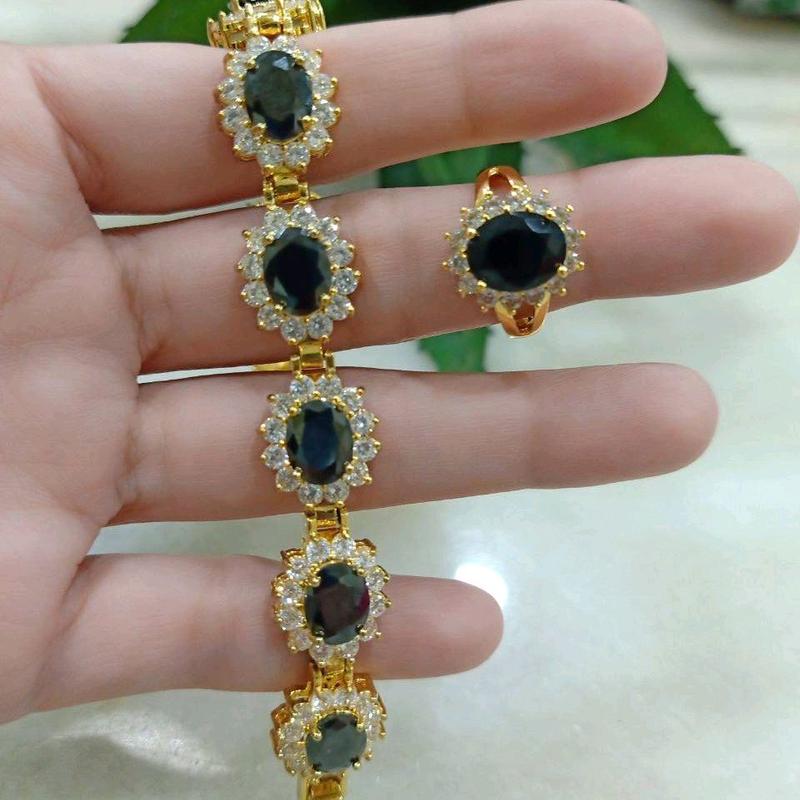 SET BATU MATAHARI HITAM EMAS SUASA - TikTok Shop Malaysia