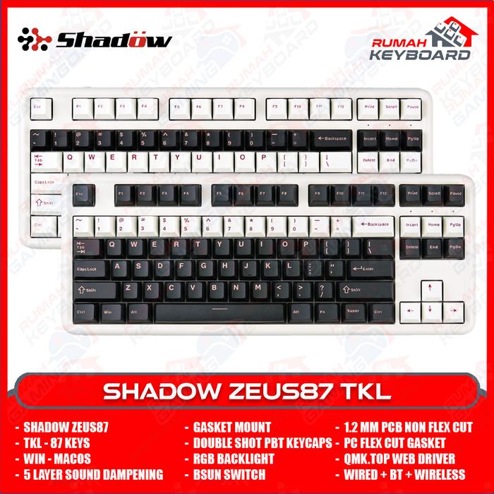 Promo SHADOW ZEUS87 - TKL - 3 Mode - Gasket Mount - South Face RGB ...
