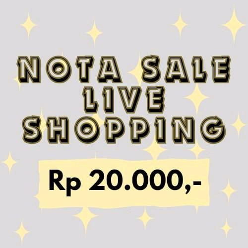 Nota Live shopping Rp 20.000 - Shop | Tokopedia