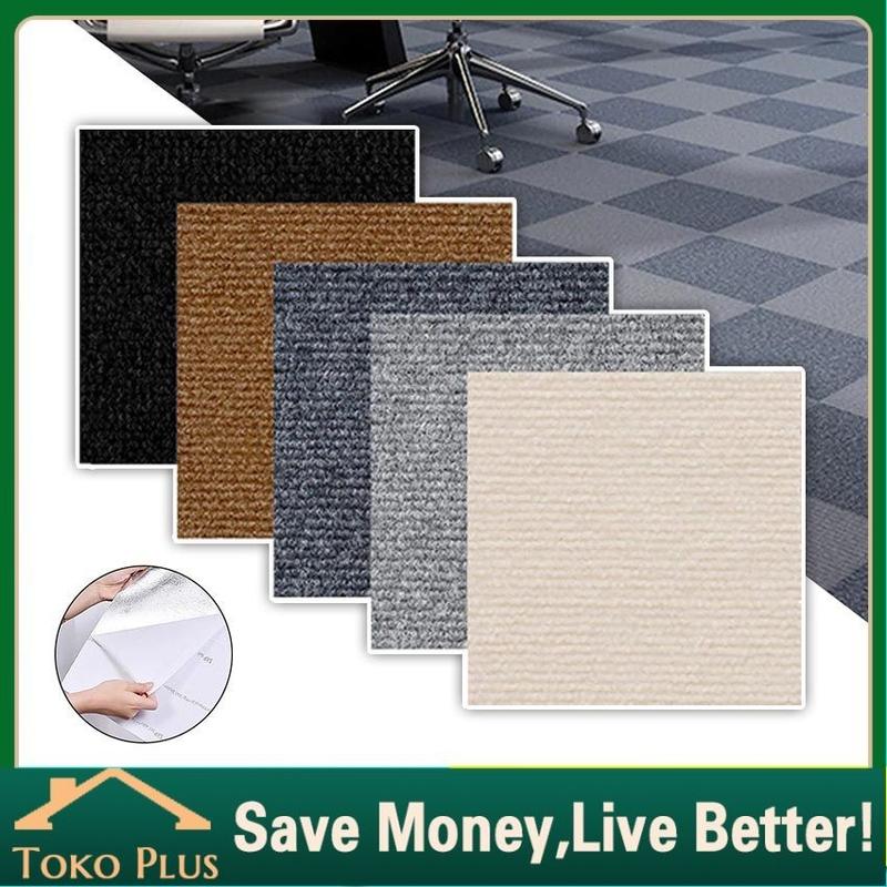 DIY Puzzle Carpet Karpet Tile Brudu Polos Adhesive DIY Karpet Lantai ...