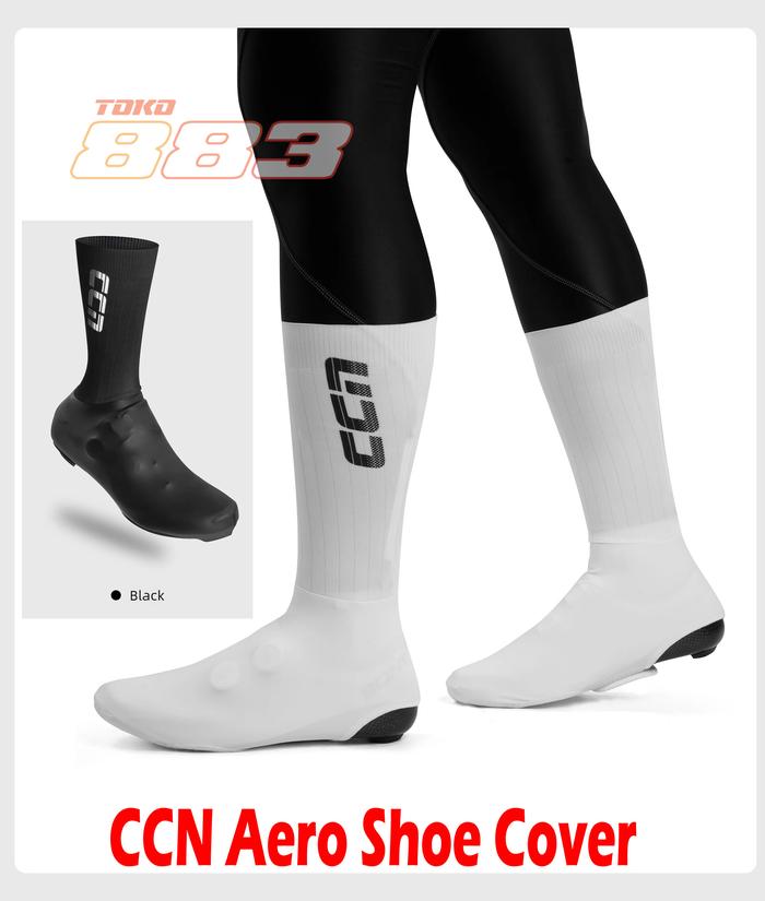 Jual CCN Pro Shoe Cover Sarung Sepatu Sepeda Anti Air - Putih, L 43-46 ...