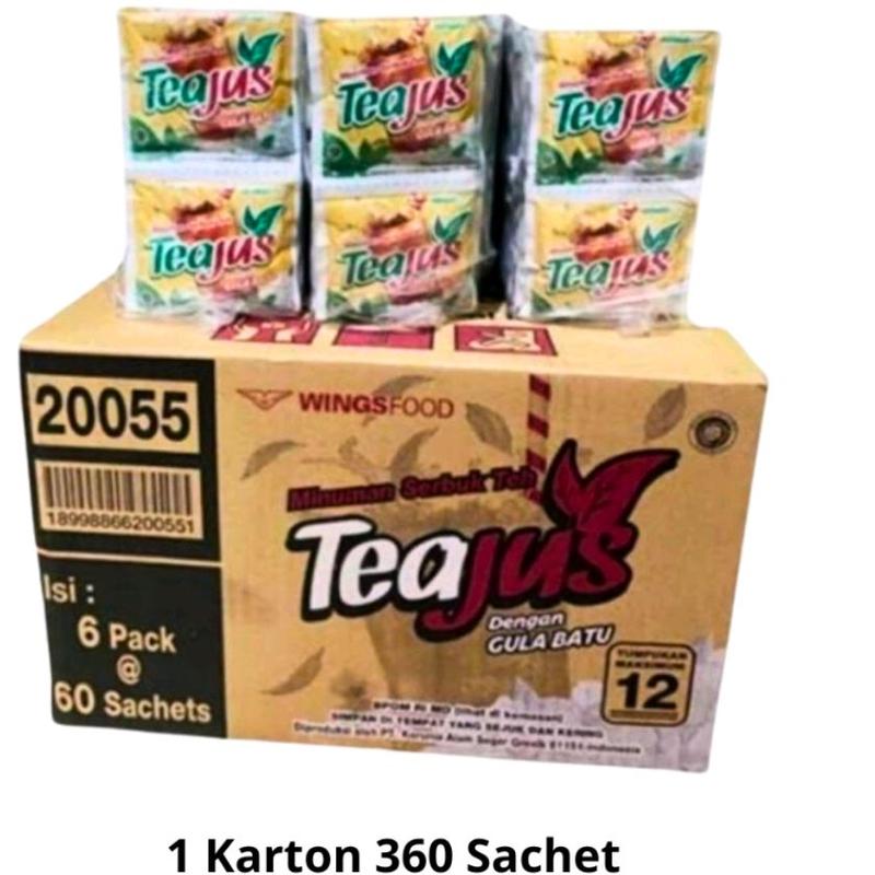Wingsfood TEAJUS 1Dus 6 Pack 360 Sachet Minuman Oatuk Tea Dengan - Shop ...