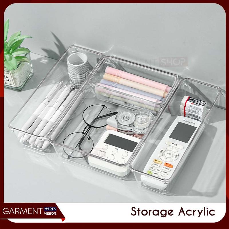 Organizer Sekat Laci Akrilik Kotak Tempat Penyimpanan Rak Drawer Basket ...
