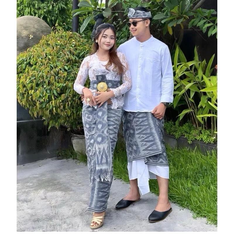 Saput pakaian adat bali set couple saput udeng kamen slendan - Shop ...