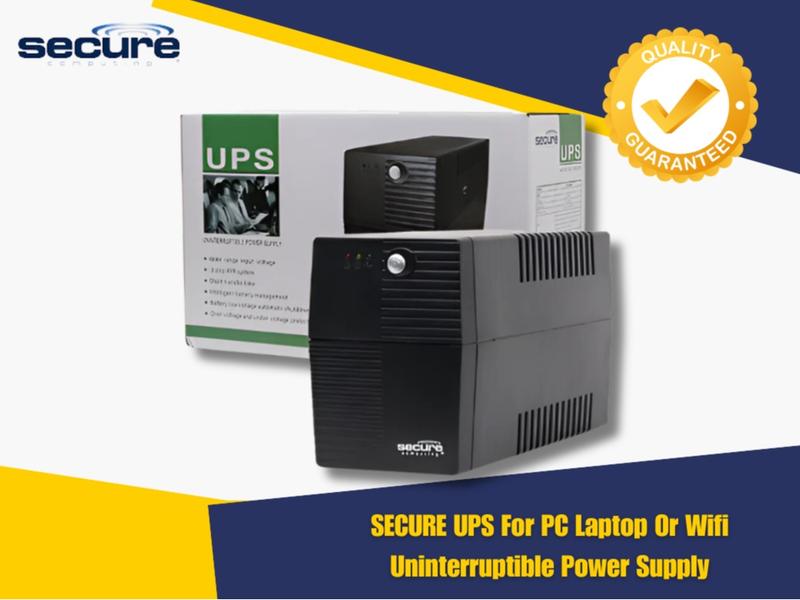 SECURE UPS For PC Laptop Or Wifi Uninterruptible Power Suppl - TikTok ...