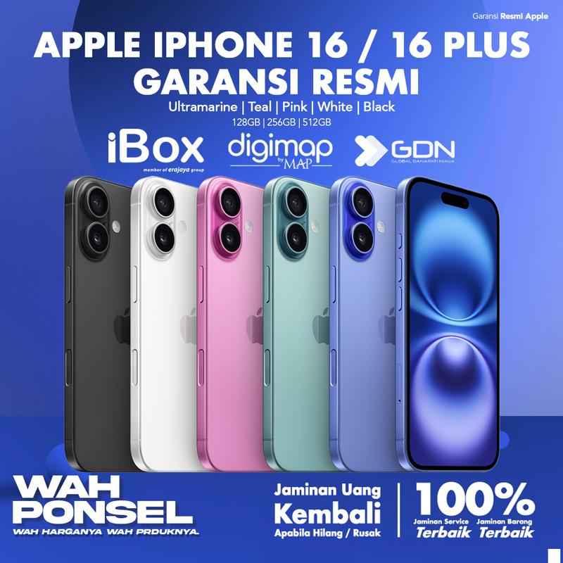 [ROBI BOIS] Apple iPhone 16 128GB 256GB 512GB l Garansi Resmi Indonesia ...