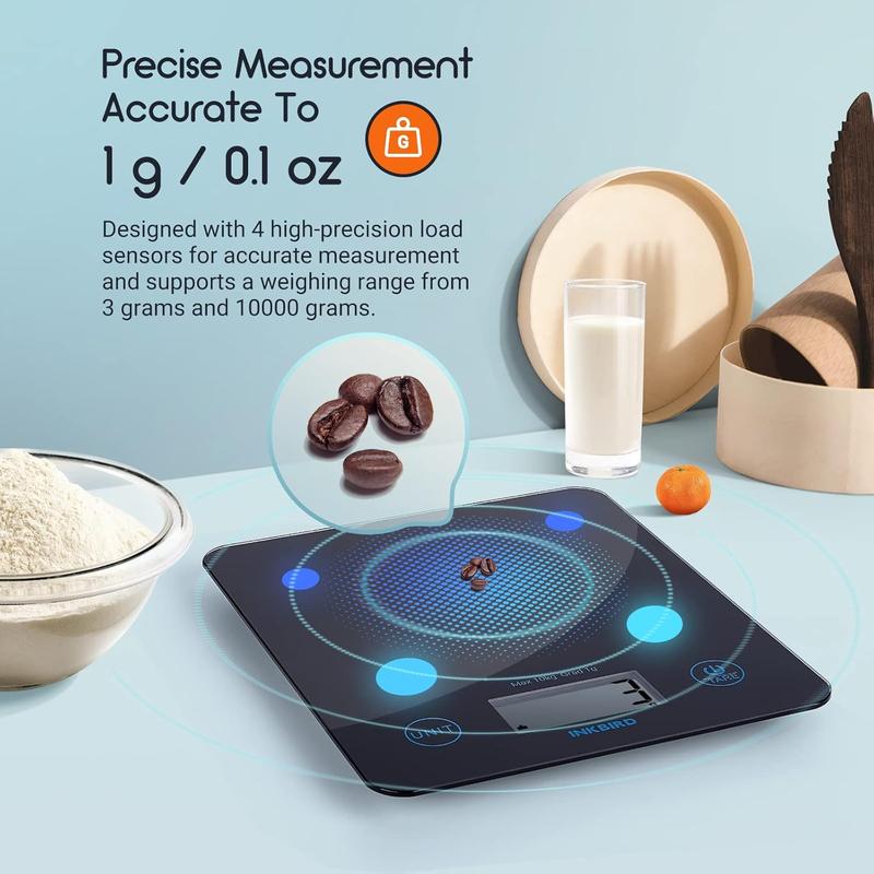 Kitchen Scale IBFS-01 for Food Bluetooth Smart Small Food Scales ...