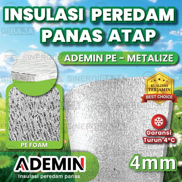 Promo Aluminium Pe-Foam Insulasi Atap Peredam Panas Ademin 120cm x 25m ...