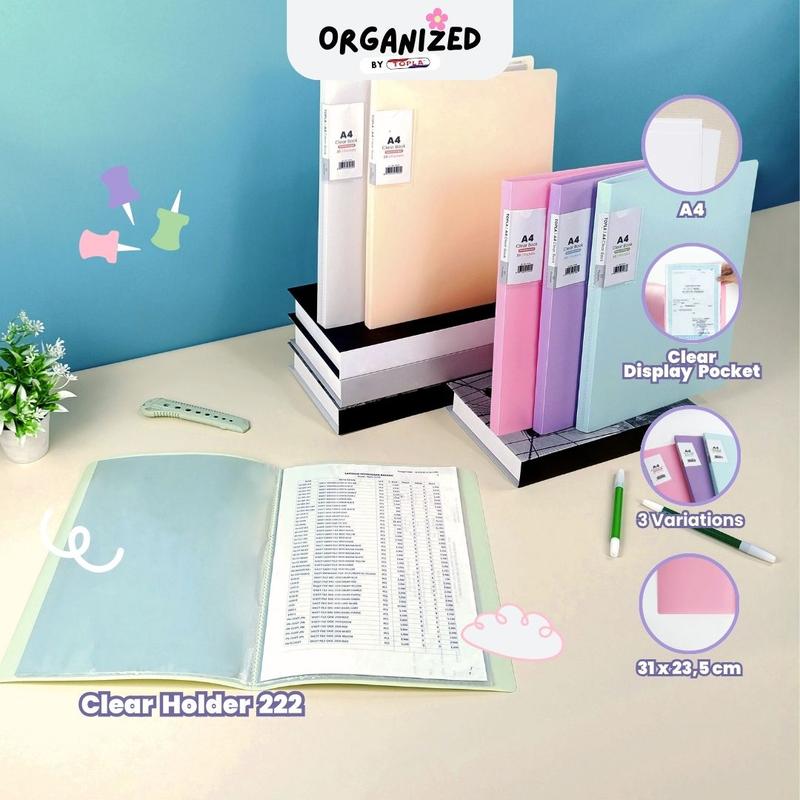 Map Clear Holder isi 20 40 60 file map dokumen keeper kertas berkas ...