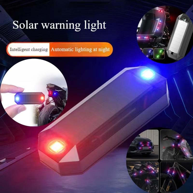 Lampu Amaran Kereta Suria LED, Saiz Mini, Penggera Simulasi Keselamatan ...