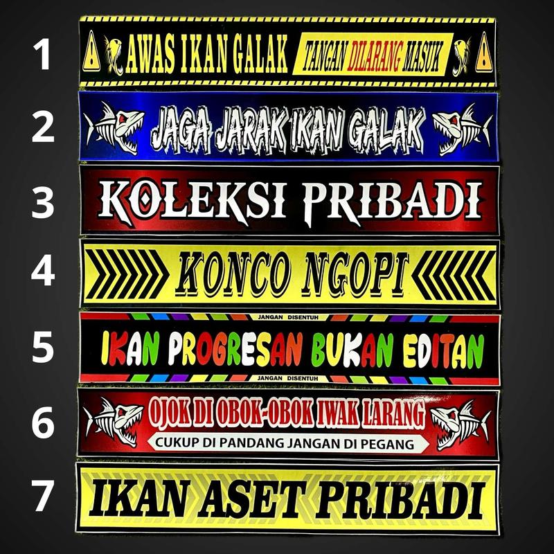 Stiker Akuarium Ikan Galak Channa Predator Dekorasi Hiasan Tank - Shop ...