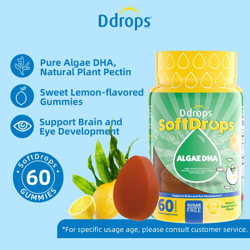 Ddrops Softdrops Kids Algae DHA Gummy DHA Supplement For Children ...