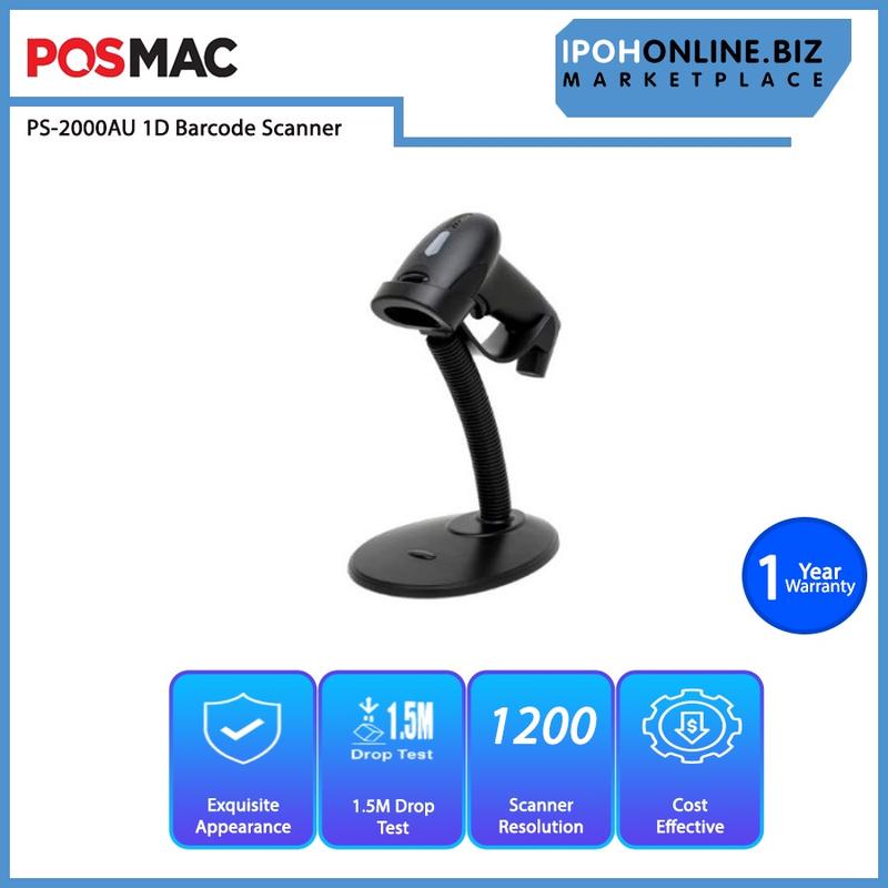 Posmac PS-2000AU USB Laser 1D Barcode Scanner Auto Scan With - TikTok ...
