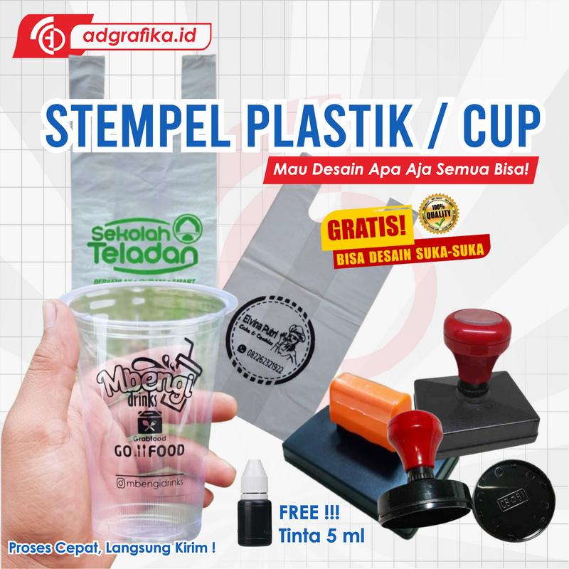 COD Stempel Plastik / Cup Gelas / Styrofoam / Stampel Cap Minuman ...