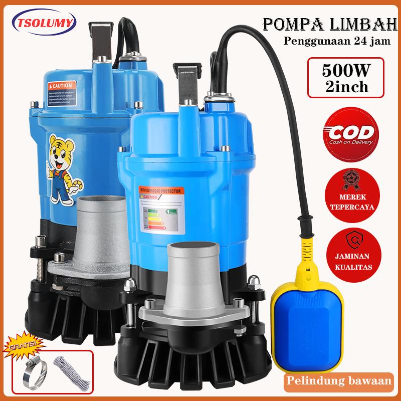 Tsolumy Pompa Celup Air Kotor Air Bersih HS2.4-500W 2inc Pompa - Shop | Tokopedia