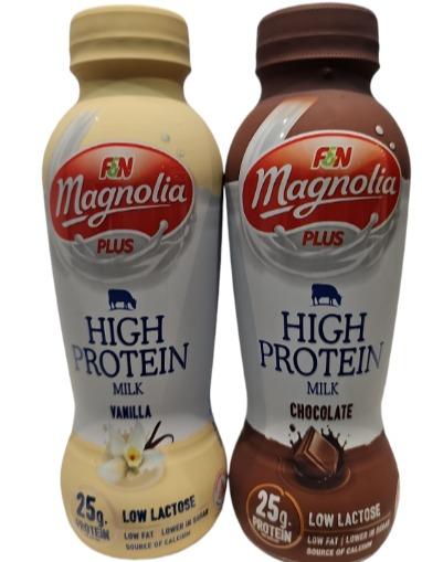 Magnolia High Protein Milk Vanila/Chocolate (375ml x 6btls) Halal ...