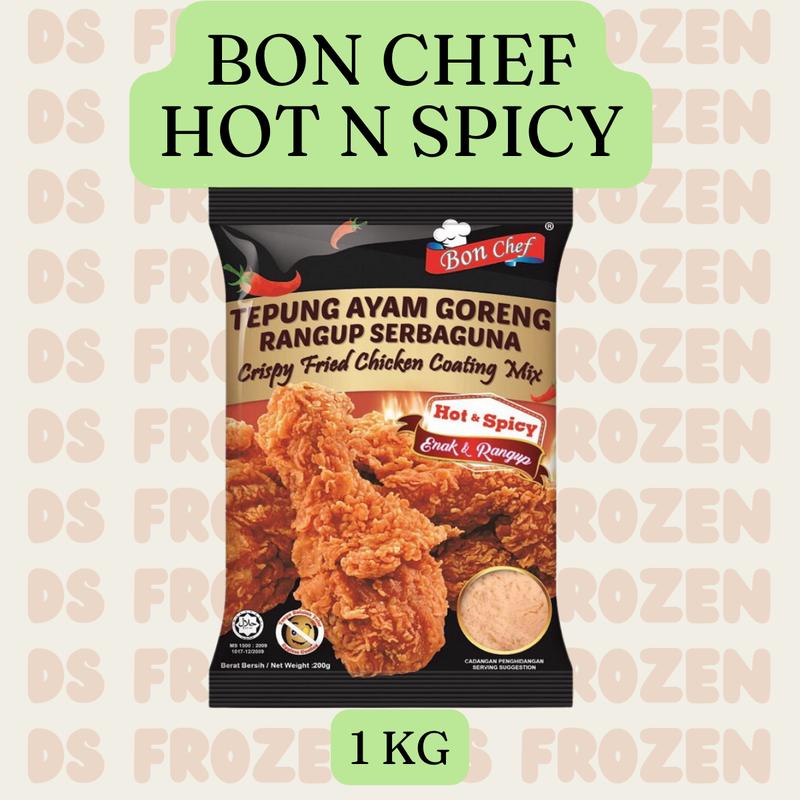 BON CHEF TEPUNG AYAM GORENG HOT N SPICY 1KG - TikTok Shop Singapore