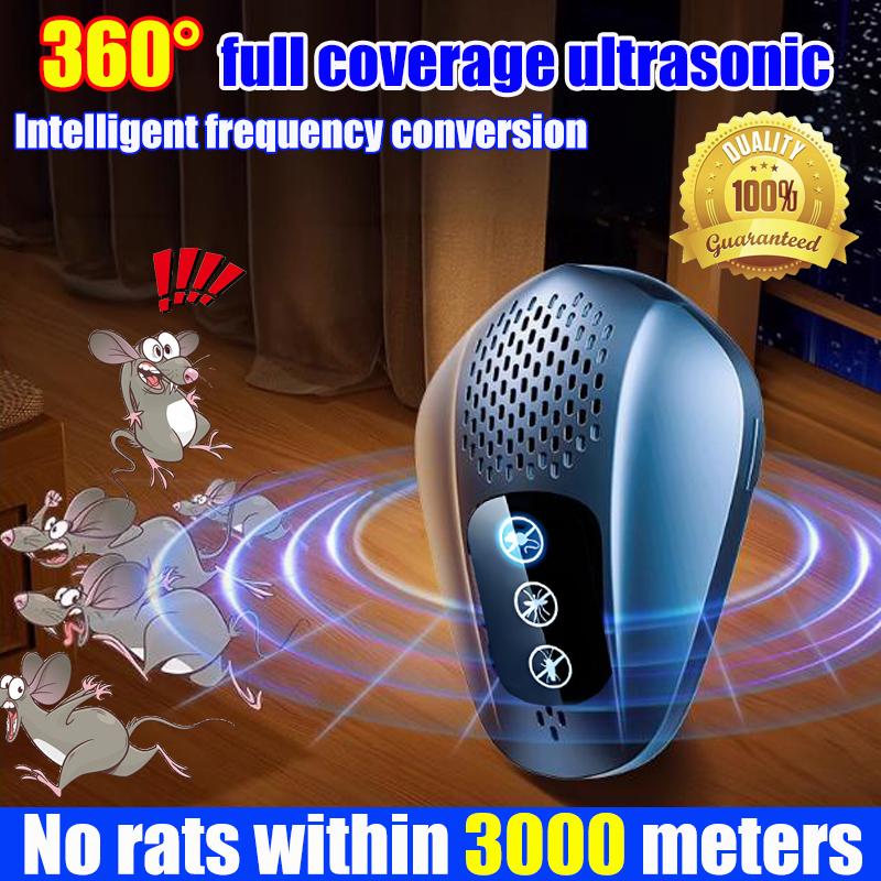 3000㎡without rats Rat repellent Intelligent ultrasonic with 360 ...