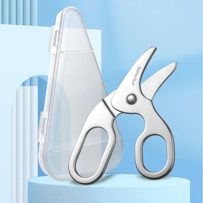 Baby-Safe Food Scissors – Blunt Rounded Tips & Obtuse Blades - TikTok ...