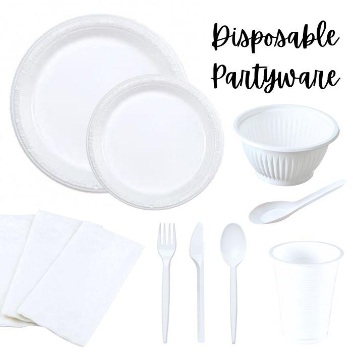 CGSPARTY Disposable Plastic Paper Partyware Essentials Cutlery - TikTok ...