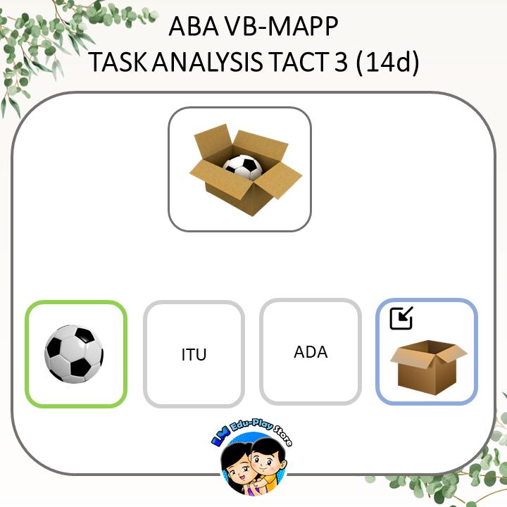 Kartu Belajar ABA-VB Task Analysis Tact Level 3 (14d) - Shop | Tokopedia