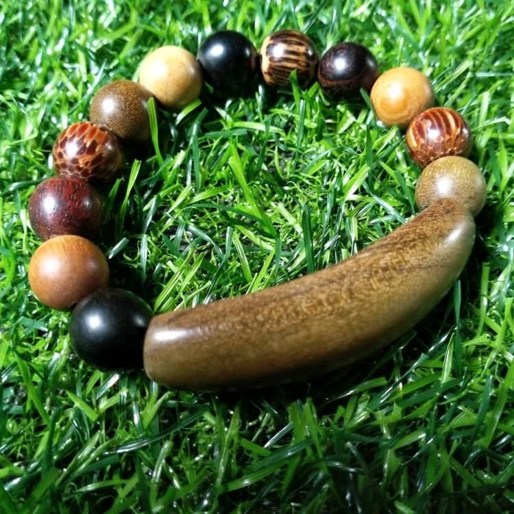 gelang berkepala gemugal bukit 12mm ..biji campur,Kenaung,kemuning ...