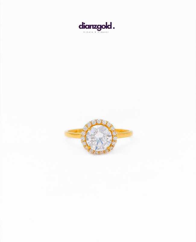 DIANZGOLD FEMALE DIAMOND RINGS (916 GOLD) - TikTok Shop Malaysia