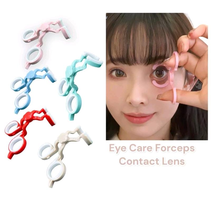 Eye Care Forceps Contact Lenses Inserter Plastic Soft Tip Tweezer ...