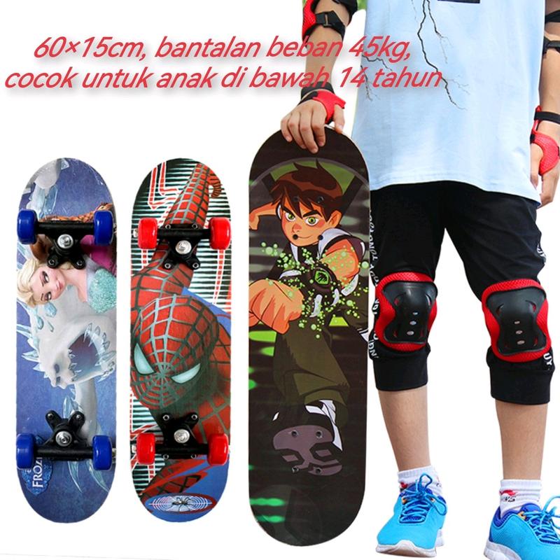 COD Skateboard 4 Roda Anak-anak, Pola Kartun Dua Sisi, Rocke - Shop ...