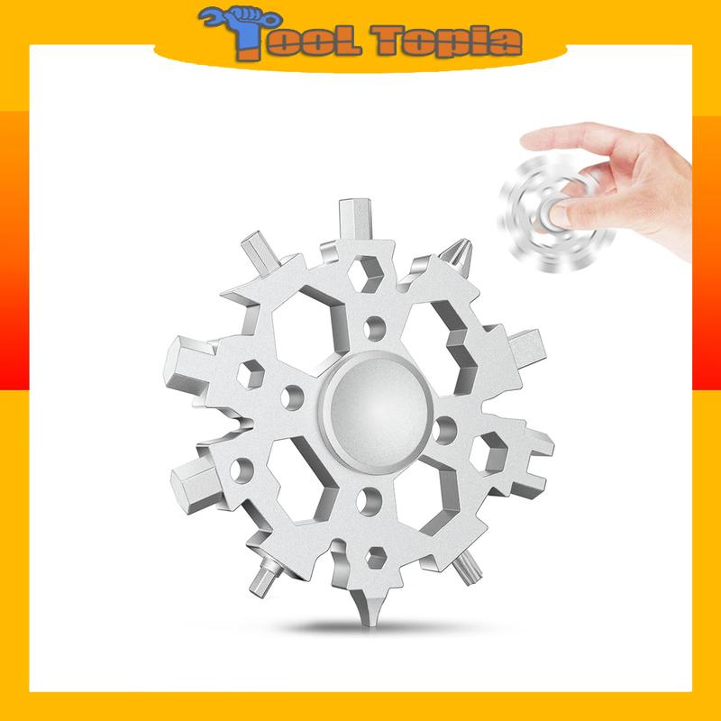 ToolTopia | 23-in-1 Snowflake Wrench Finger Spinner - Multi-Functional ...