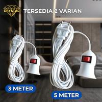 Promo Fitting Lampu Gantung E27 Putih 5 Meter dengan Switch ON/OFF ...