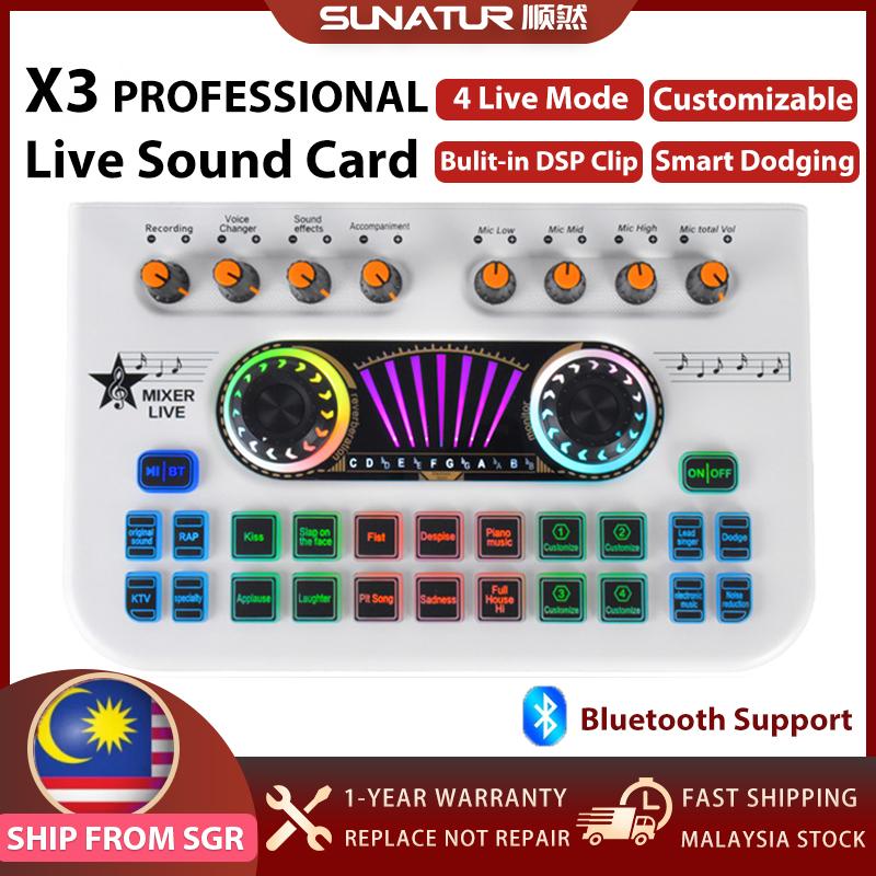 X3 Sound Card Professional Live Sound Mixer USB Audio Mixing - TikTok ...