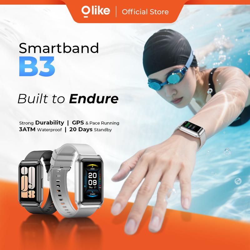 [NEW PRODUCT] OLIKE Smartband B3 Screen 2.7D Curved 3ATM Waterproof 20 ...