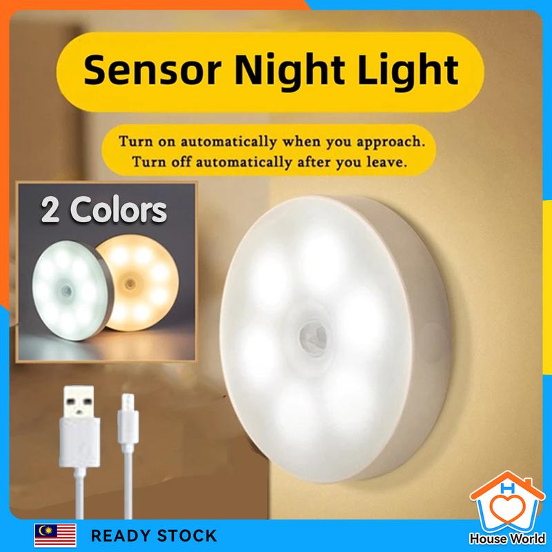 LED USB Motion Sensor Night Light Wireless Body Induction Lamp - TikTok ...