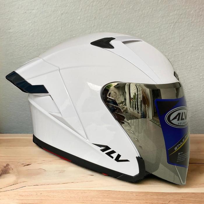 Jual Helm ALV Ultron Pro SNI 100% Original Polos - Putih, Size M, Visor ...