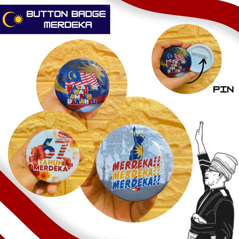 BUTTON BADGE MERDEKA | BADGE PIN HARI MERDEKA - TikTok Shop Malaysia