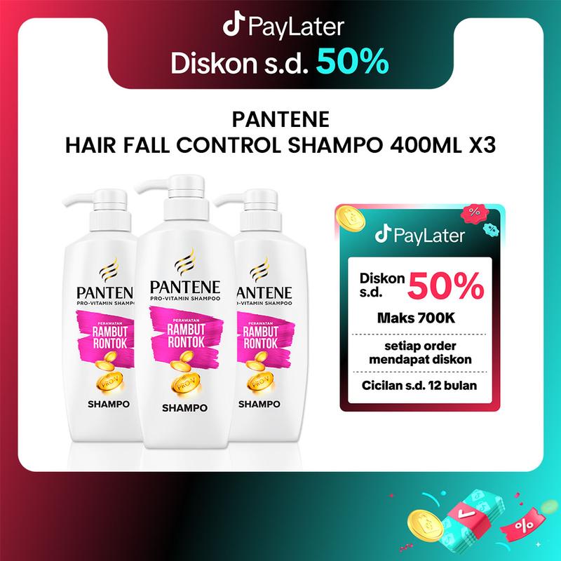 Pantene Shampoo Perawatan Rambut Rontok Pro-Vitamin 400ml - Isi - Shop ...