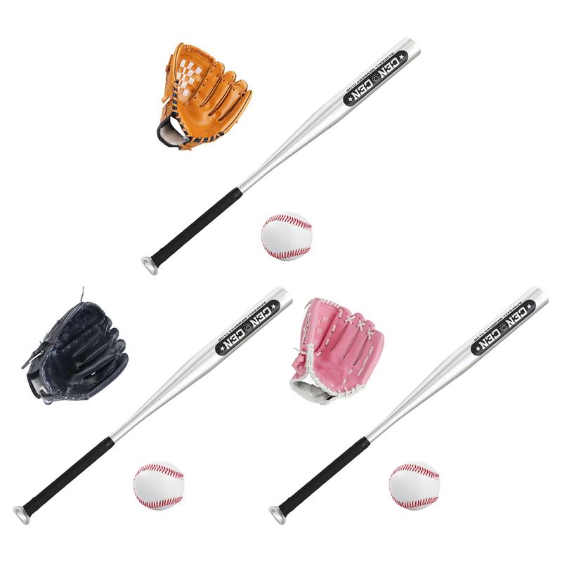 Baseball Bat Set with Baseball Glove and Ball Playing Game Game ...