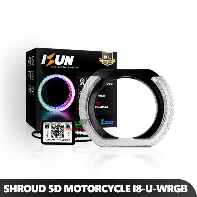 Shroud Matrix 5D Akrilik Motorcycle I8-U-WRGB 2.5 Inch APP Bluetooth ...